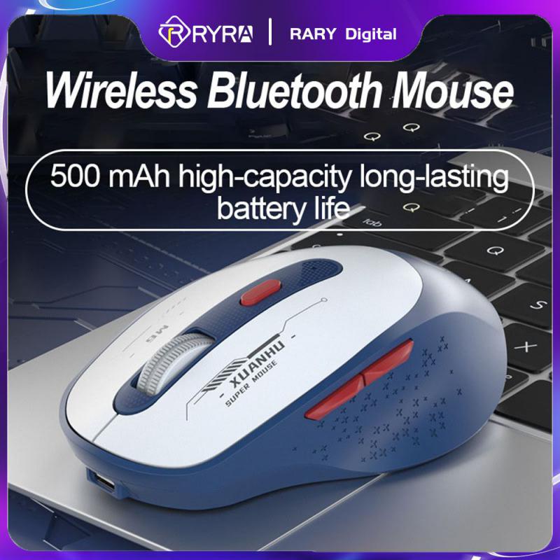 RYRA Dual Mode Bluetooth 2.4G Wireless Mouse Type-C Rechargeable Silent ...