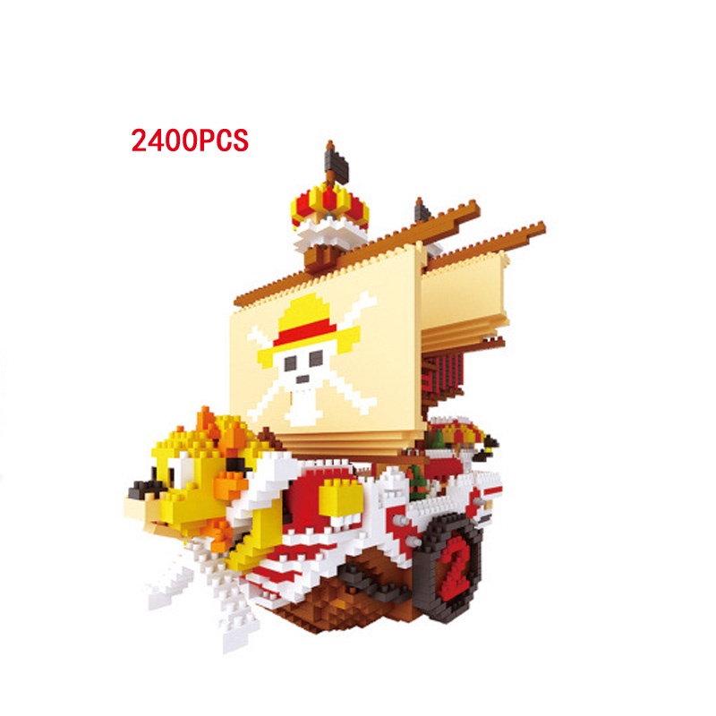 ⁑Japan Anime one piece micro diamond block THOUSAND SUNNY pirate ship ...
