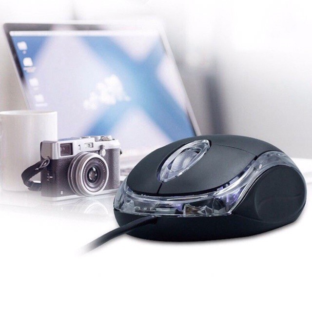 PC Mouse USB Black Wired Optical Light Scroll Wheel Mice Mouse for ...