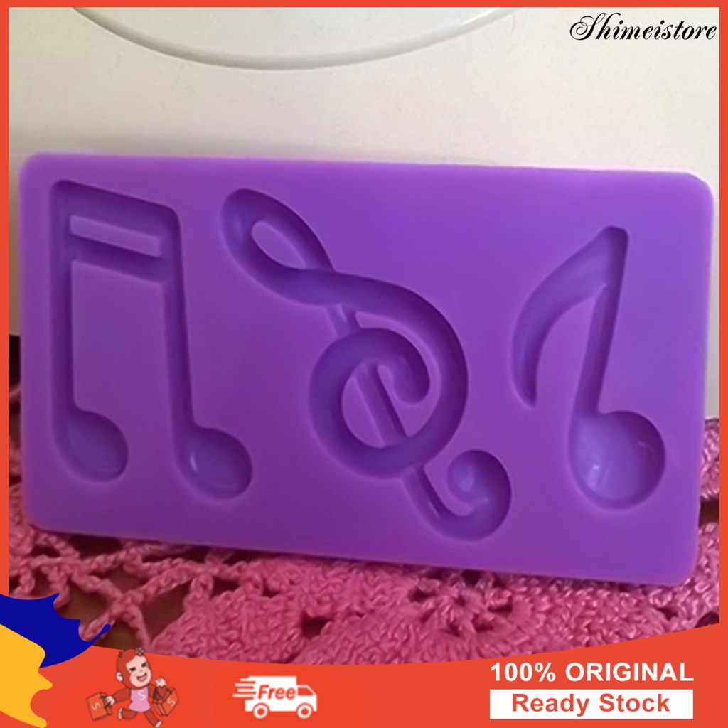 【COD】shimei Musical Note Silicone Fondant Mold Sugarcraft Decorating ...