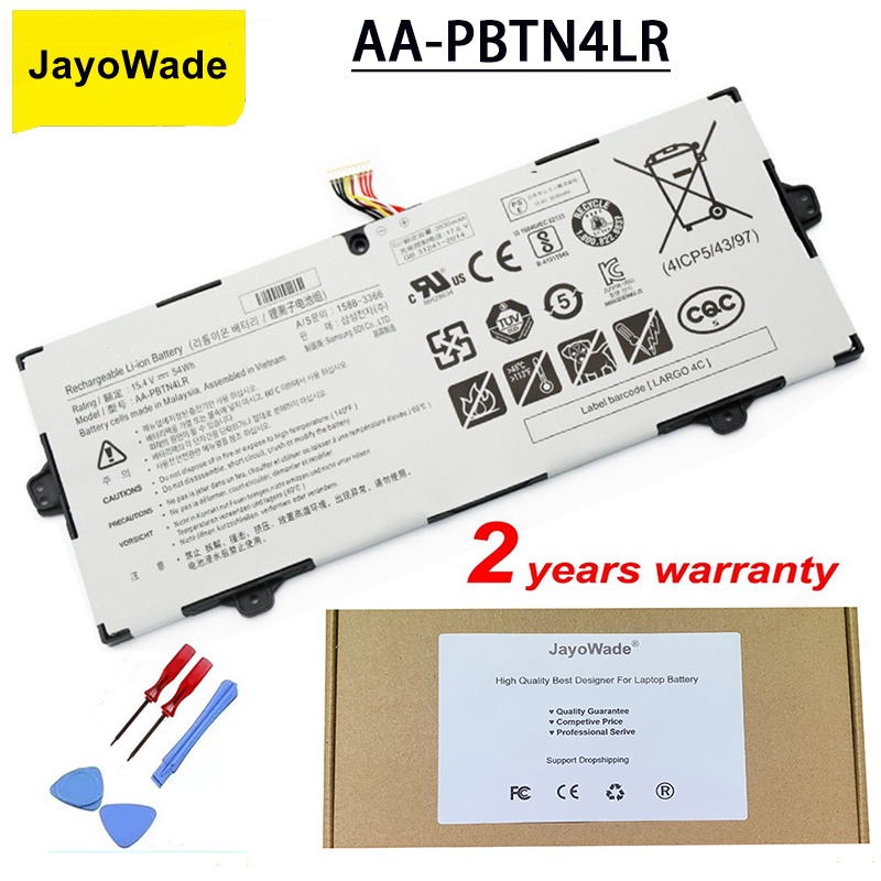 JayoWade AA-PBTN4LR BA43-00 Laptop Battery For Samsung NP940X5M-X02US ...