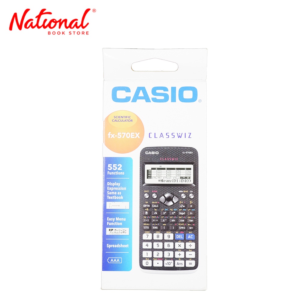 Casio Scientific Calculator Fx570Ex Mt 552 Functions Battery Operated ...