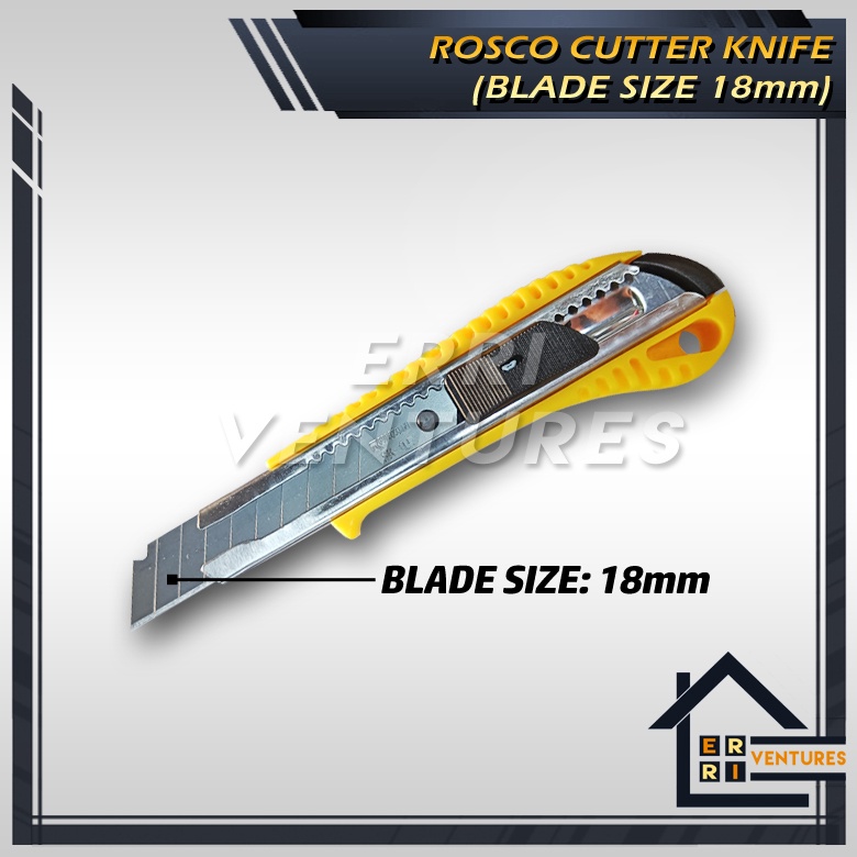 [Rosco] Cutter Knife (Blade size:18mm) | Shopee Philippines