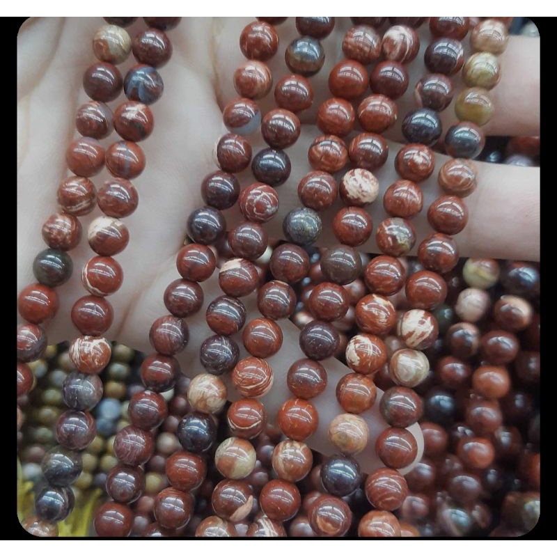 SEMI PRECIOUS AUSTRALIA RED JASPER NATURAL STONES | Shopee Philippines