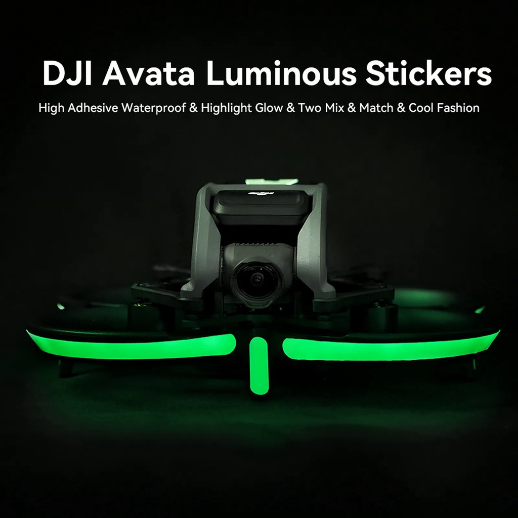 For DJI Avata colorful luminous stickers through the aircraft day ...