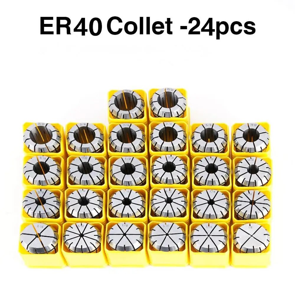 ER40 Collet Tool Precision Spring Collet Set From 3mm To 26mm CNC ...