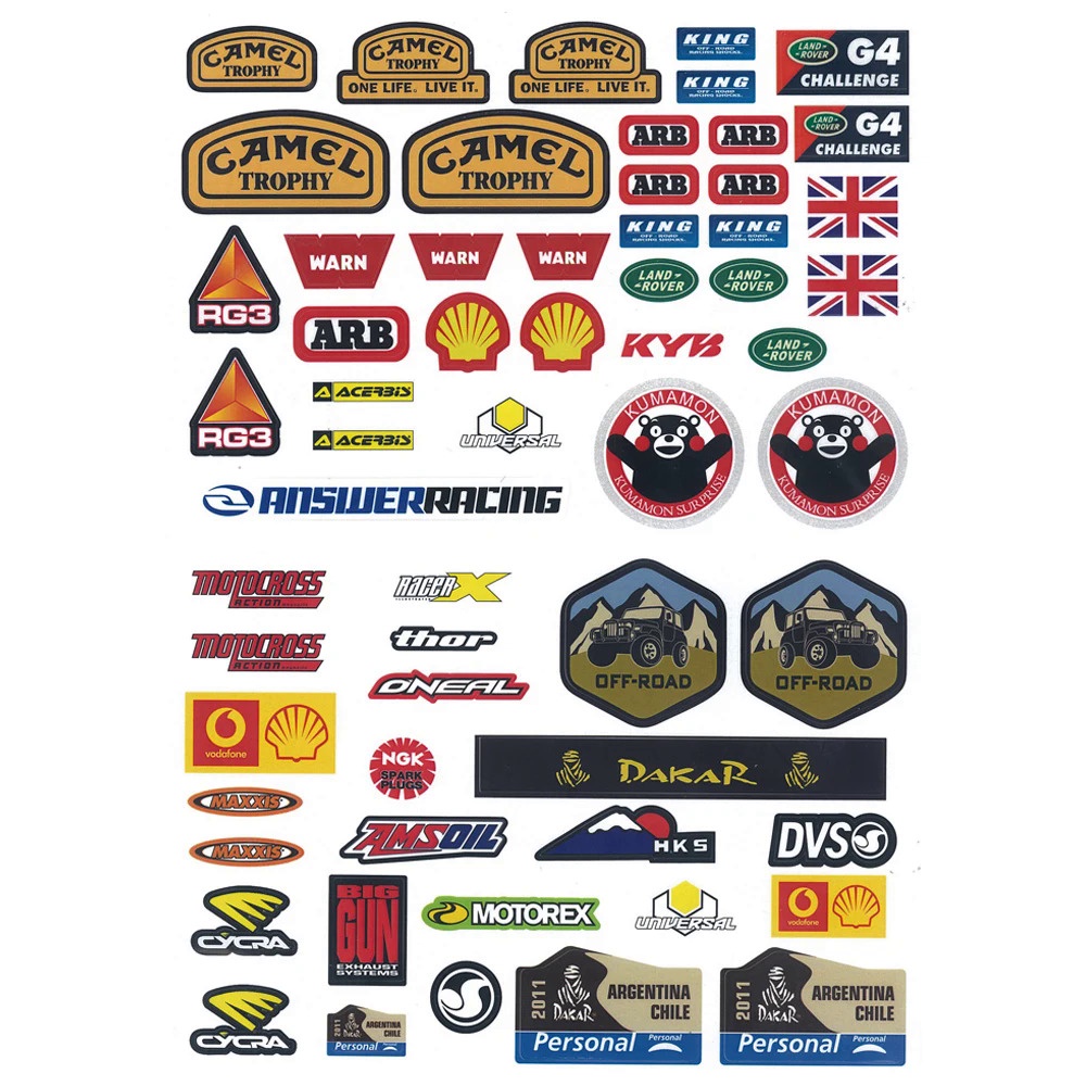 Personalized Waterproof Logo Sticker Label Decorative for 1/10 scale RC ...