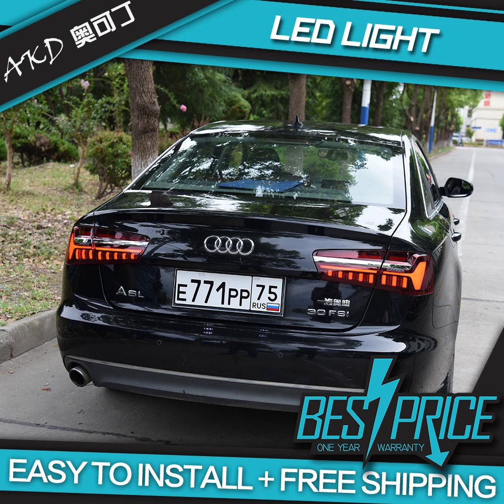 AKD Car Lights for Audi A6 LED Tail Light 2012-2016 A6 C7 Tail Lamp C8 ...