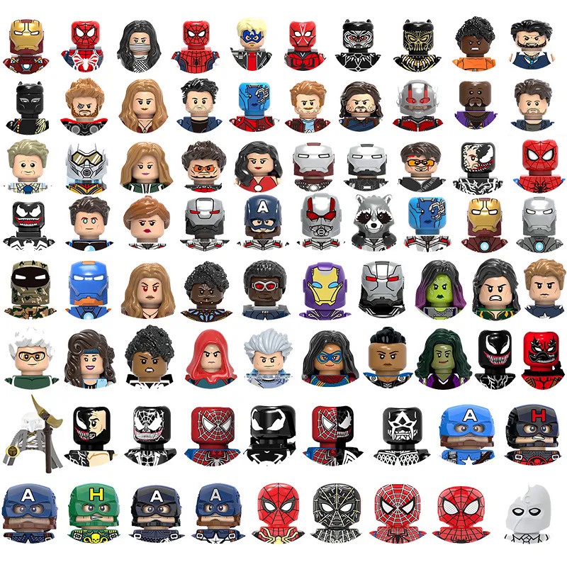 Marvel Avengers movies mini superhero characters 3D model building ...