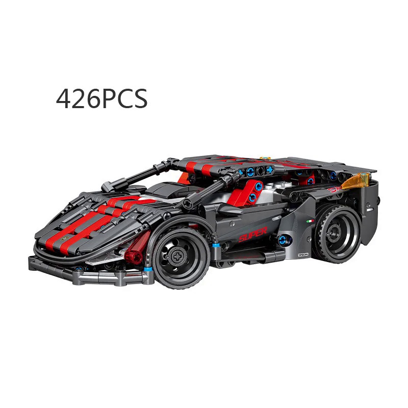 BLKL Technical MOC Building Block Bull Logo Super Sport Car Model 2 ...