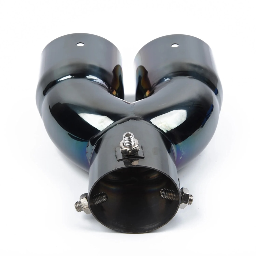♚Stainless Steel 2.5\\'\\' Accessories Dual Rear Muffler Exhaust Tip ...