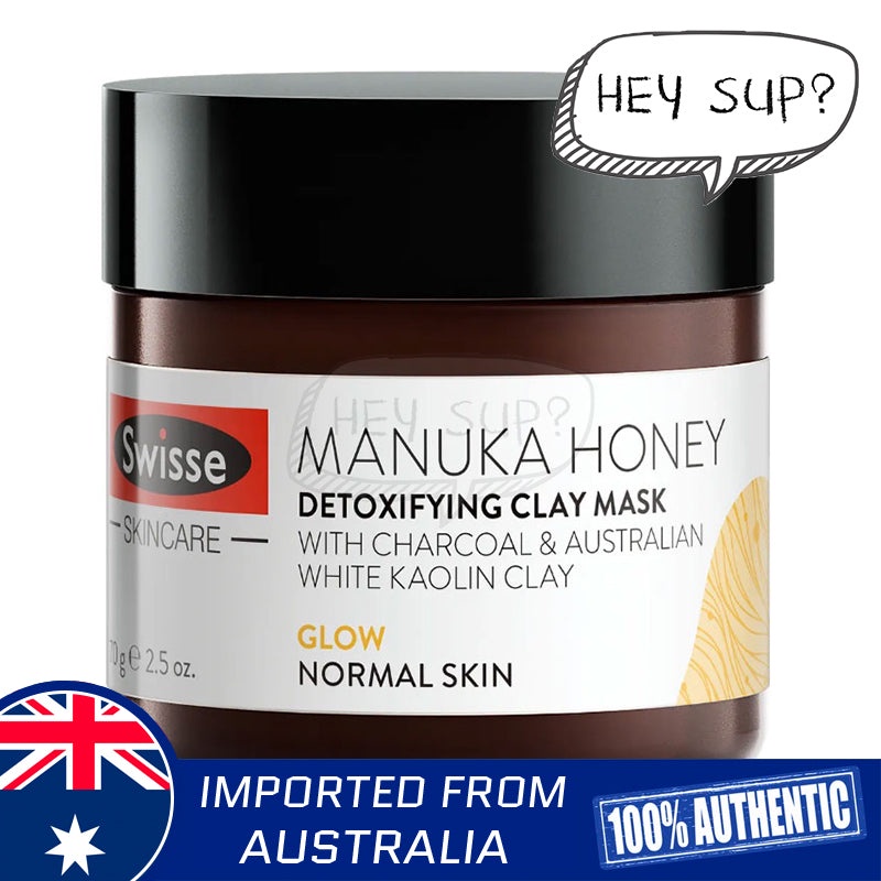 Swisse Manuka Honey Detoxifying Facial Mask With Charcoal & Kaolin Clay ...