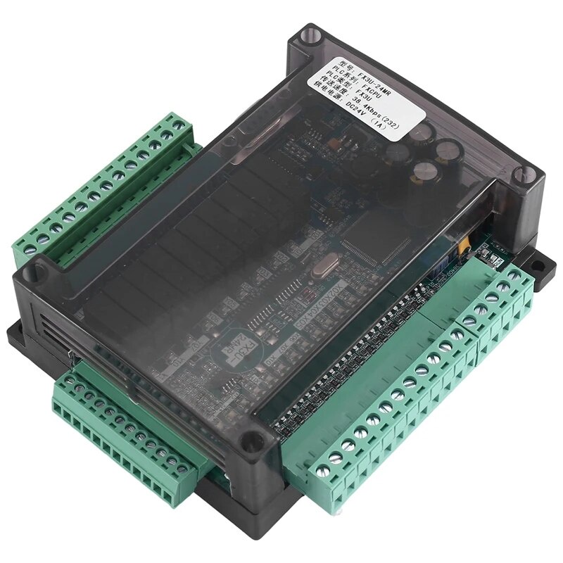 ♚Programmable Logic Controller Board High-Speed Programmable Controller Board FX3U-24MR With Sh ...