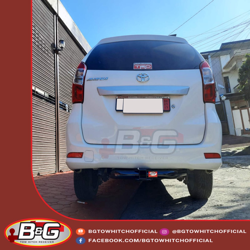 B&G Tow Hitch Receiver for Toyota Avanza with free hitch cover | Shopee ...