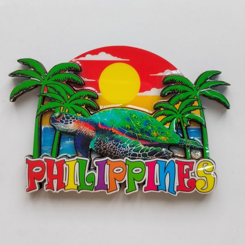 PHILIPPINES Wooden 2D Fridge Magnet Embossed Ref Magnet Souvenirs ...