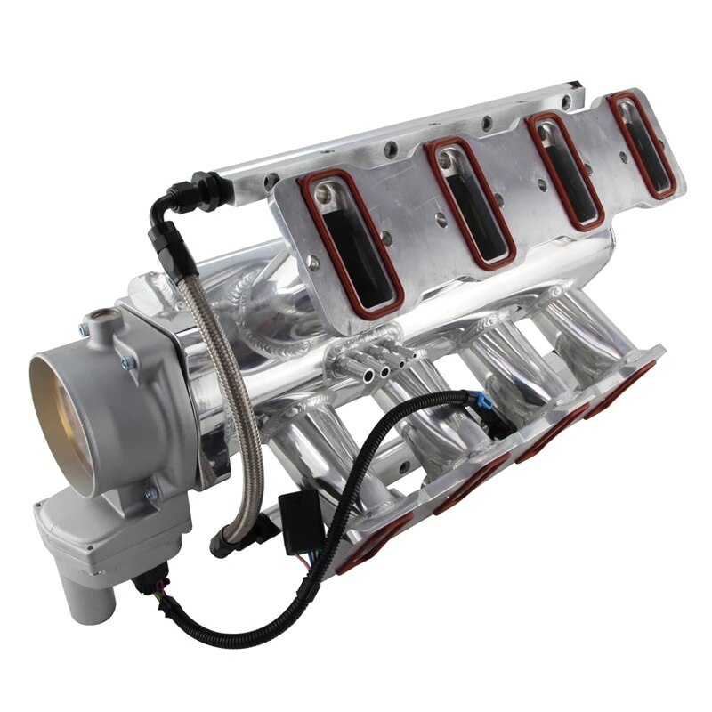 ☼Intake Manifold By Wire 102mm Throttle Body Sheet Metal Fabricated EFI ...