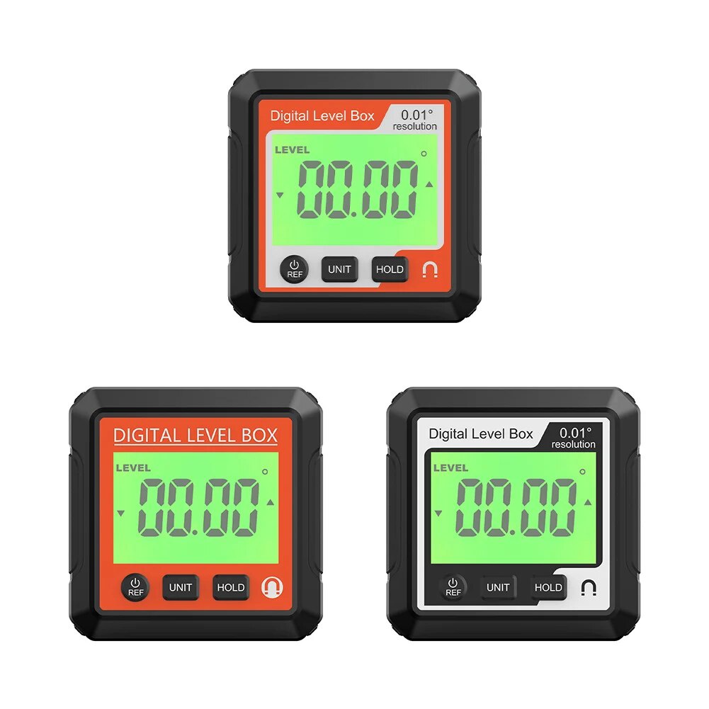 Digital Inclinometer Bevel Box LCD Electronic Protractor Inclinometer ...