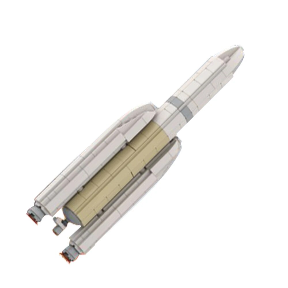 ♛MOC Midi ESA Ariane V Scale Rocket Building Block Set Collection ...