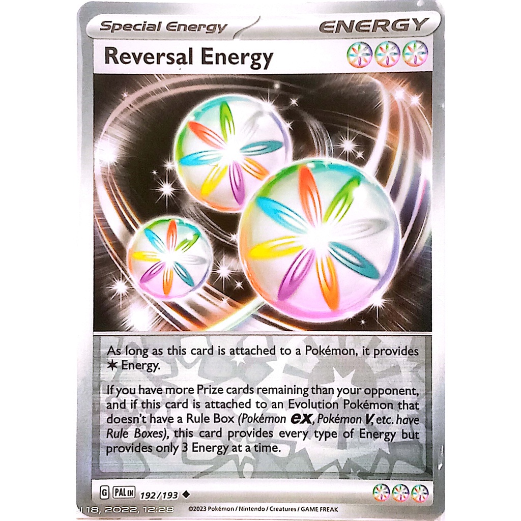 Pokemon TCG Reversal Energy 192/193 Paldea Evolved SV02 Uncommon ...