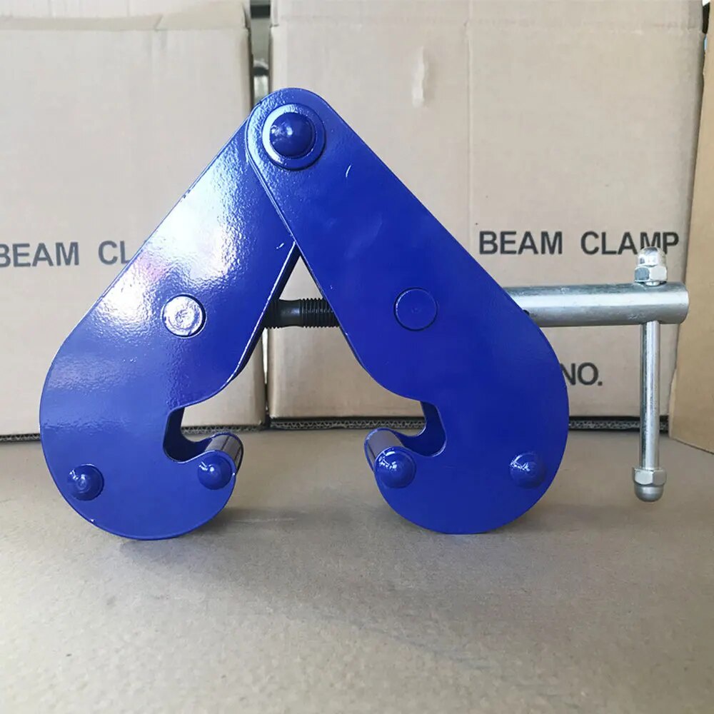 ♛YC-2 Rail Clamp I-beam Clamp 2T Construction Tools I-beam Clamp Rail ...