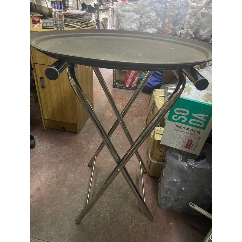 Folding Tray Stand Restaurant Waiter Waitress Catering Bar Tray Baggage ...