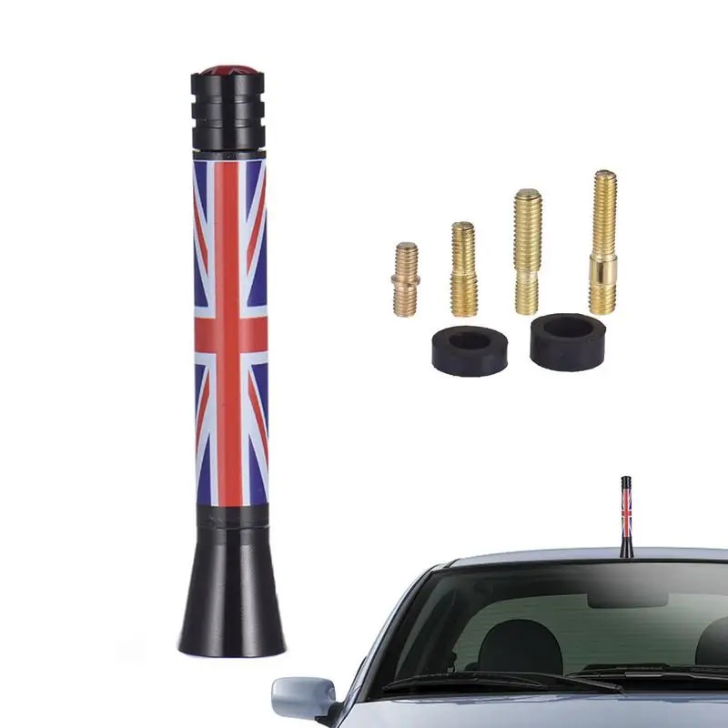 ♠Car Radio Antenna National Flag Pattern Car Antenna Universal Short ...