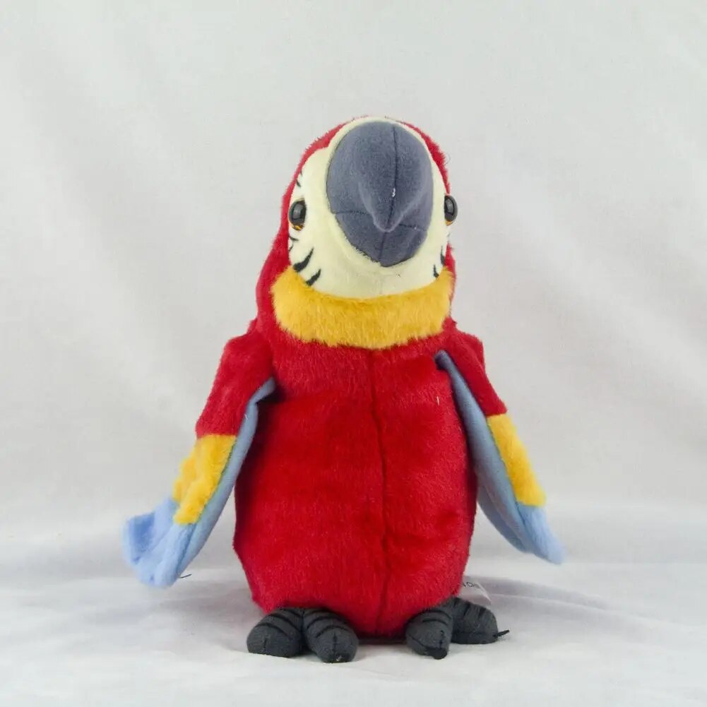 ☍Parrot Shaped Toy Interactive Electric Parrot Doll Toy Talking ...