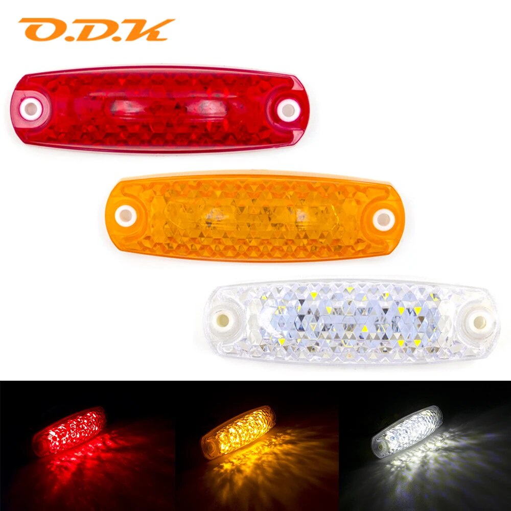8 LED External Side Marker Light Clearance Signal Lamp Tail Warning ...