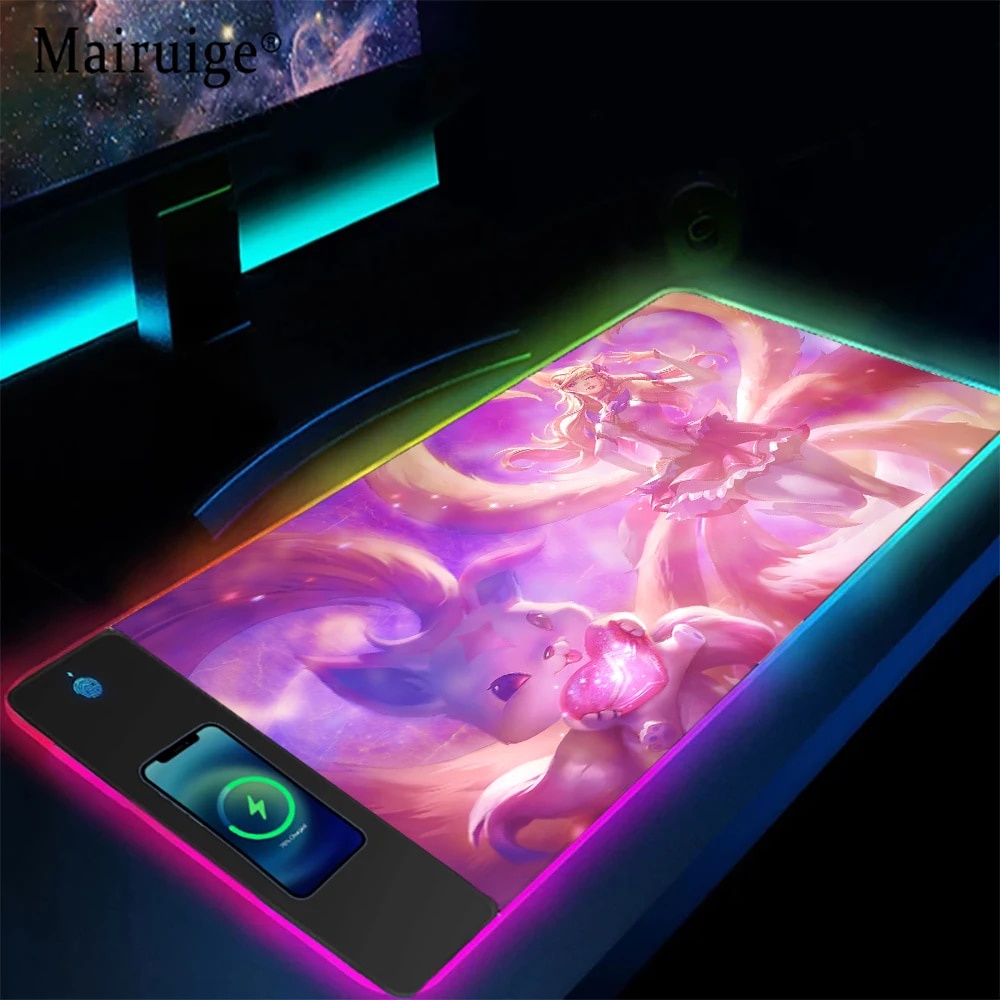 Wireless Charging Mousepad Xxl Gamer Table for Pc Pad Mouse Star ...