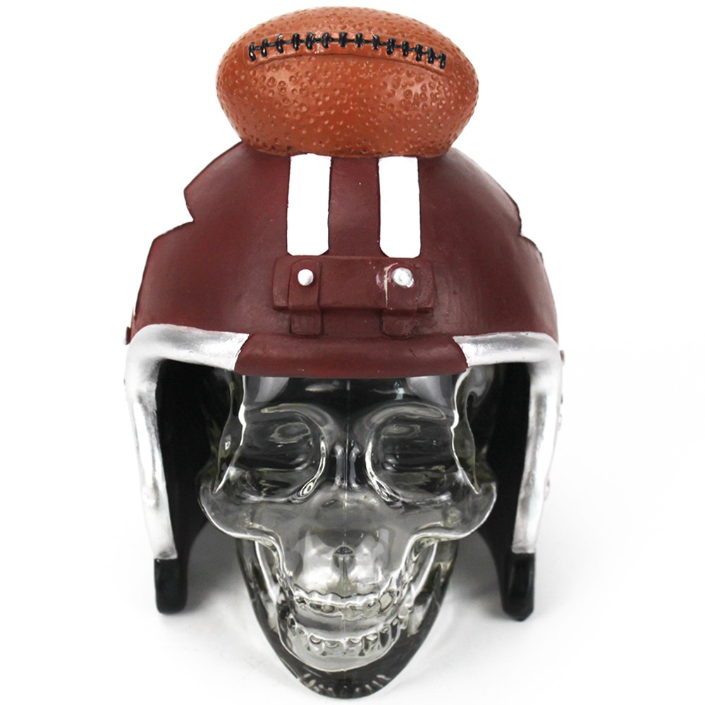 ☏Skull with Football Helmet Crystal Head Vodka Skull Creative Wine Sets ...