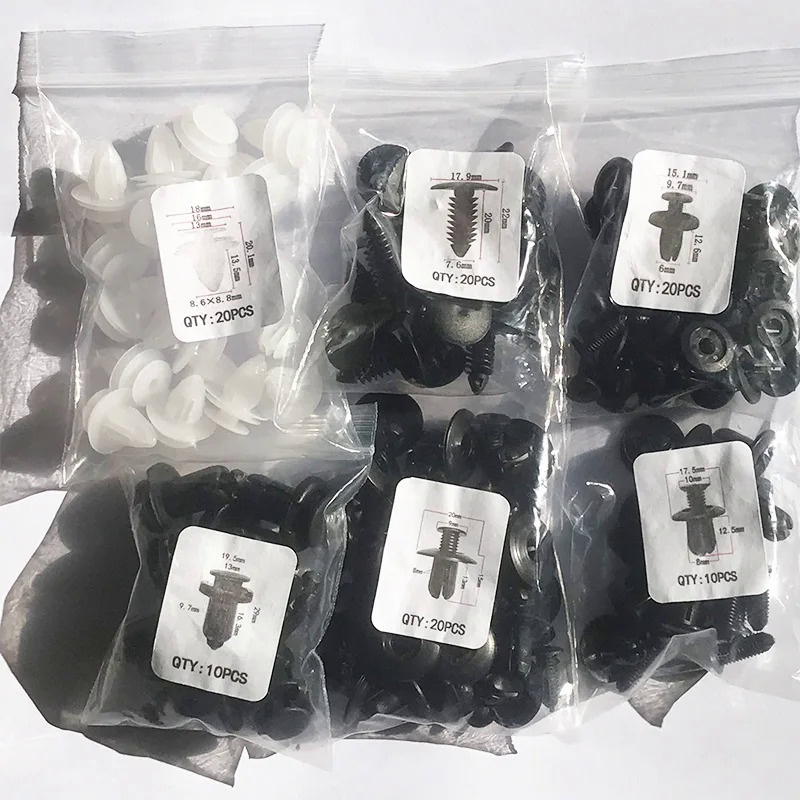 100pcs 6 Size Auto Fastening Clips Fixing Pin Nylon Rivet Fender Push ...