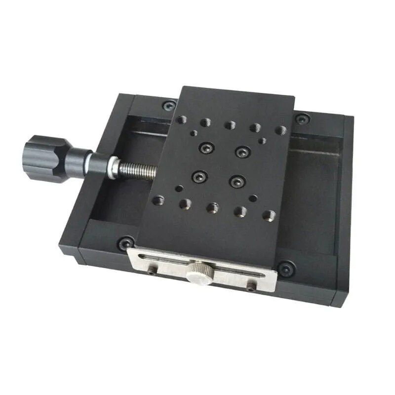 ☻PT-SD102P Manual Translation Table 50mmX Axis Slide Table Shift Table ...