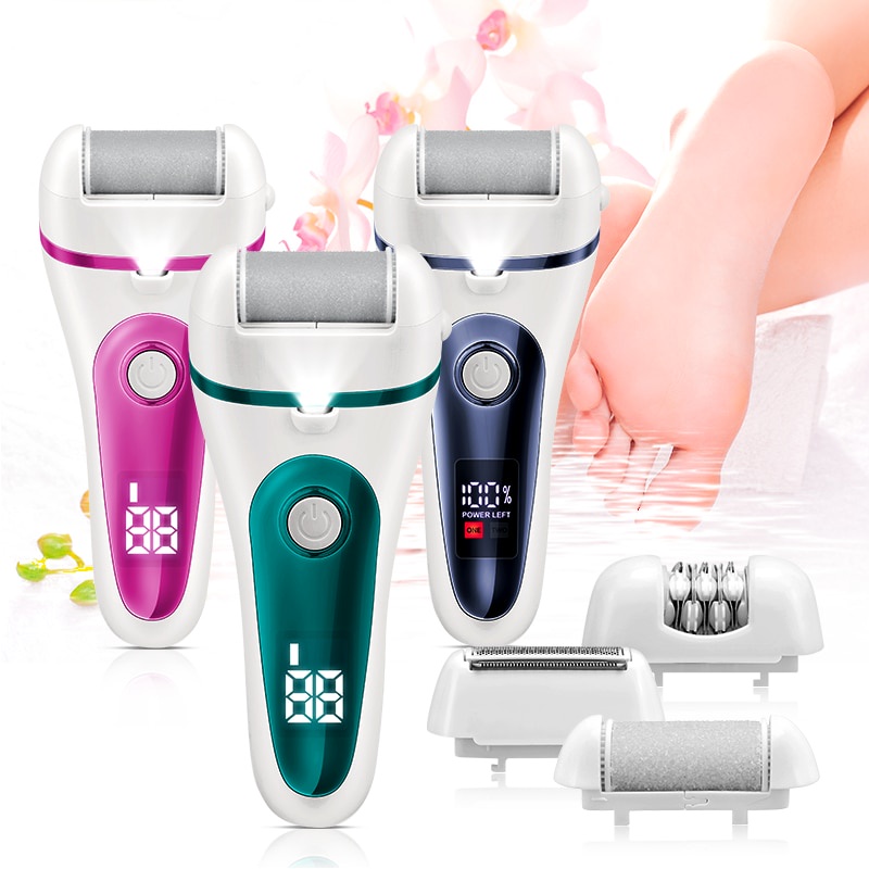 4 in 1 Rechargeable Epilator For Women Facial Hair Remover Shaving Foot ...