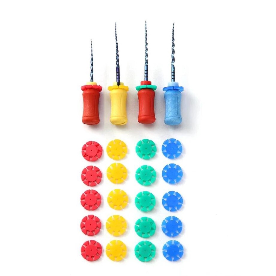 100pc Dental Marking Circle Ring Counting Endo Root Canal File Flower ...