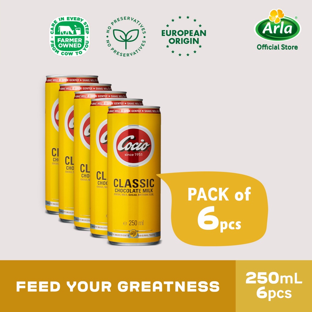 Arla Cocio Classic in Can 250ml 6-Pack | Shopee Philippines