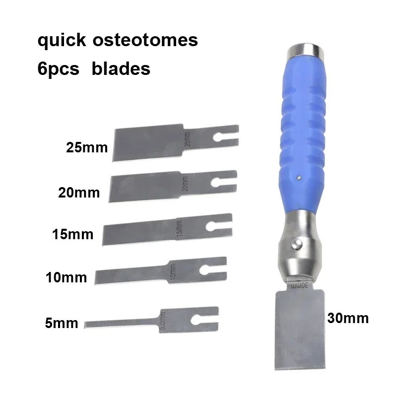 Orthopedic Modular Osteotomes Complete with 6 Blades Bone Knife ...