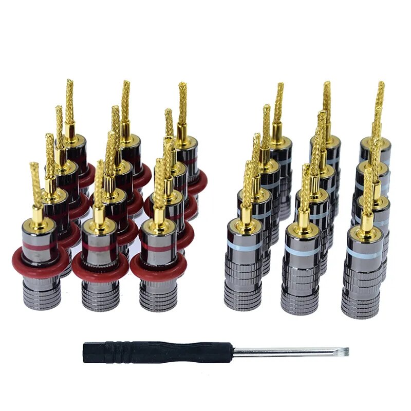 Screw-Type Connectors Deadbolt Flex Pin Banana Adapter Plug to 4mm ...