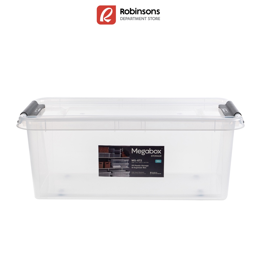 Megabox 55L Storage Box (Clear) | Shopee Philippines
