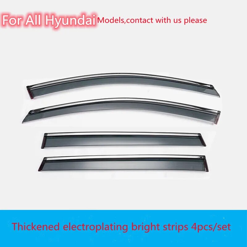 Window Visor Rain Guard Vent Sun Shade Deflector for Hyundai Avante ...