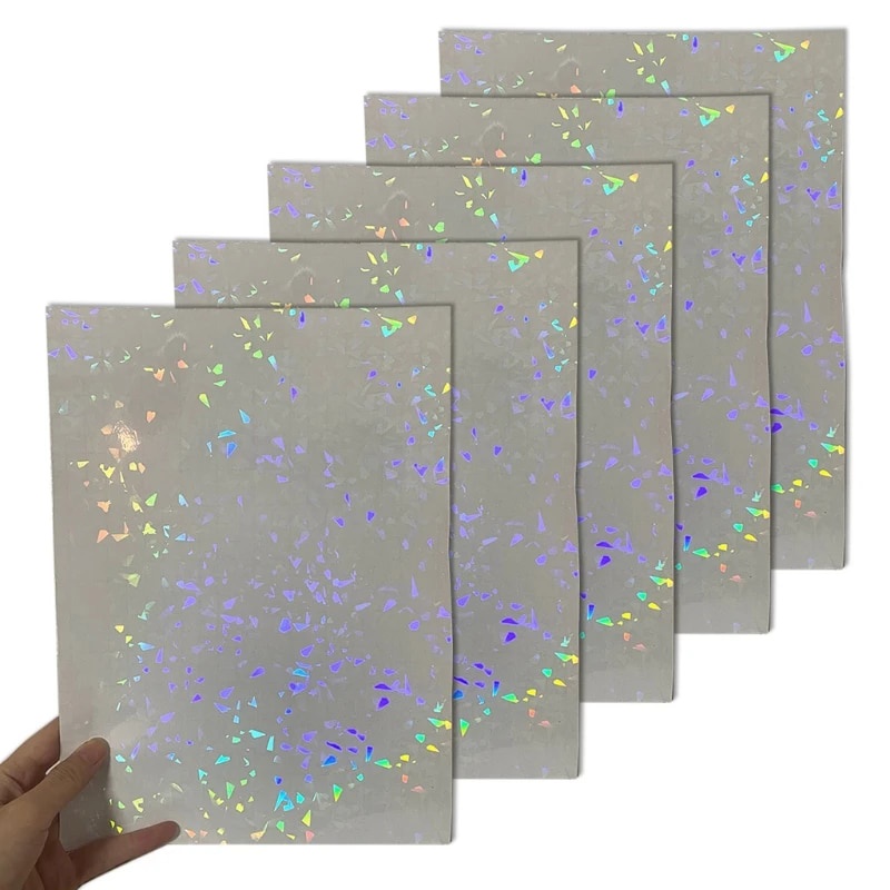 5 Sheets Transparent Overlay Lamination Vinyl A4 Size Self-Adhesive ...