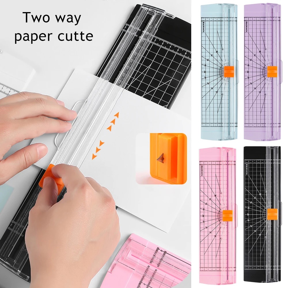 Office A4 Paper Cutting Guillotine Paper Cutter with Pull-out Ruler ...