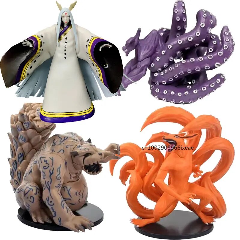☮Naruto Shippuuden Anime Figure Gyuki Gobi Hachibi Ichibi Kyuubi Nanabi ...