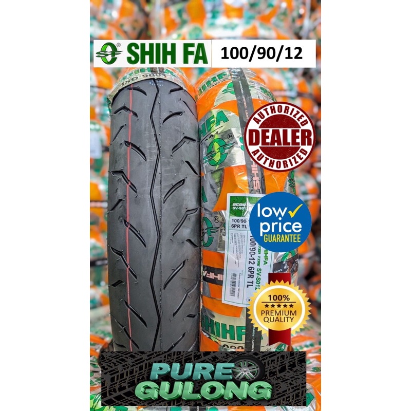 SHIHFA 100/90-12 GRAVIS BURGMAN TUBELESS TIRES MADE IN VIETNAM FREE ...