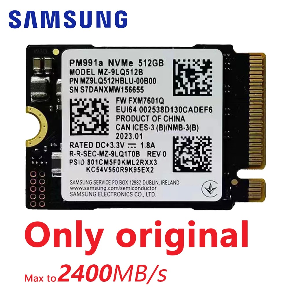 Samsung PM991A Internal SSD M.2 128GB 256GB 512GB 1TB M2 NVME PCIe 3.0x3 Internal Solid State ...