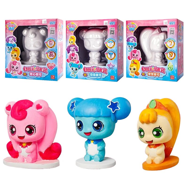 ☚Catch Teenieping Toys Cartoon Anime 캐치티니핑 Gypsum Dolls Coloring Set ...