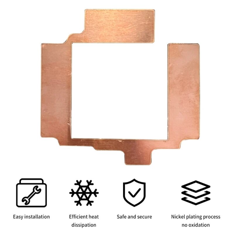 GPU RAM Nickel Plated Copper Heatsink Graphics Card Memory Miner ...
