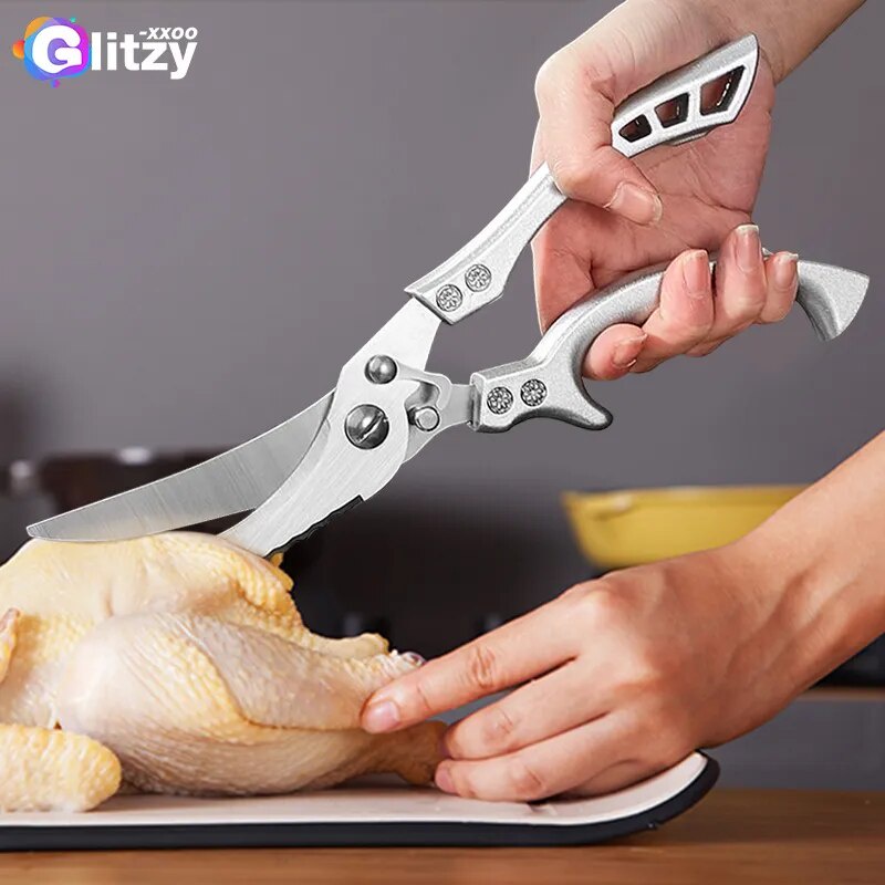 Kitchen Chicken Scissors Duck Fish Deboning Shears Stainless Steel ...