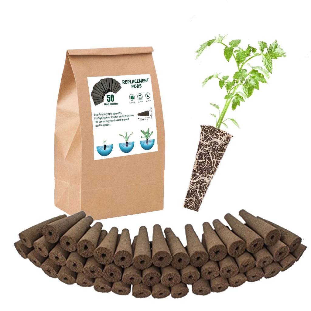 20Pc Hydroponic Supplement Seedling Pot Garden Planting Herb ...