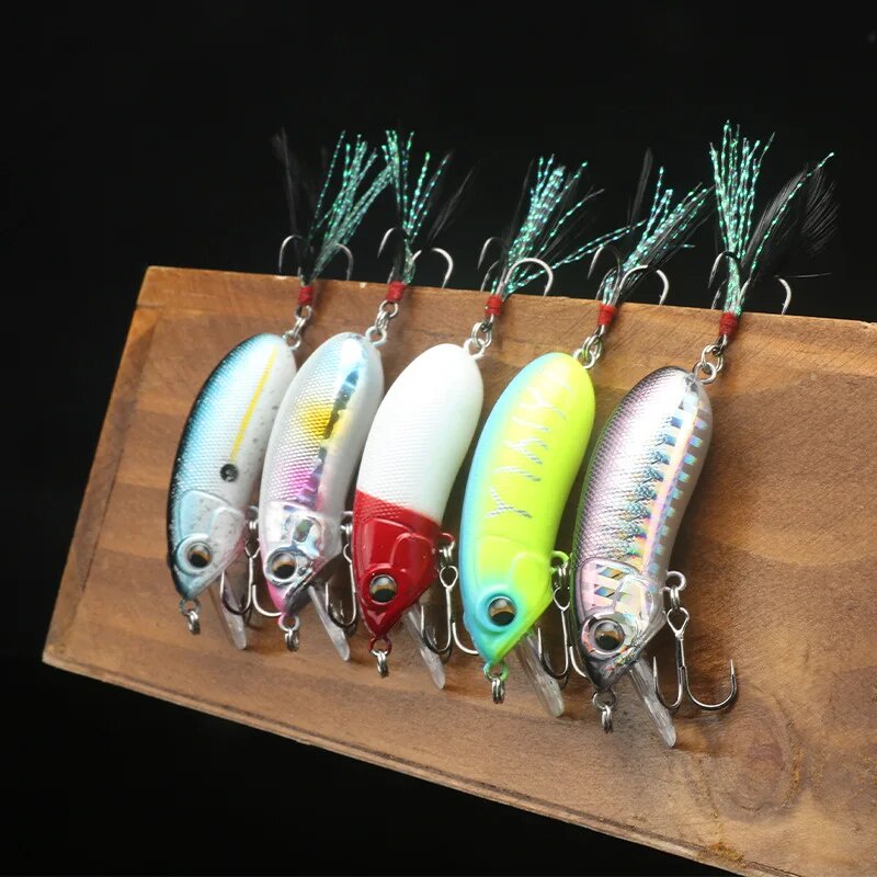 ⚜CC50 CC60 Crankbait 5/6mm Sinking Fishing Lures Small Crank Bait Mini ...