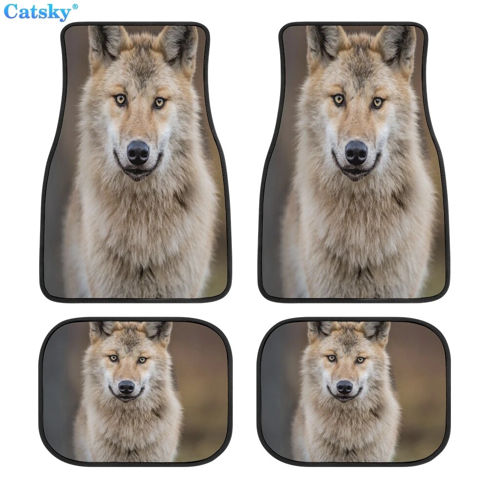 Wolf animal wolf king Car Floor Mats Hippie Car Mat Car Accessories ...